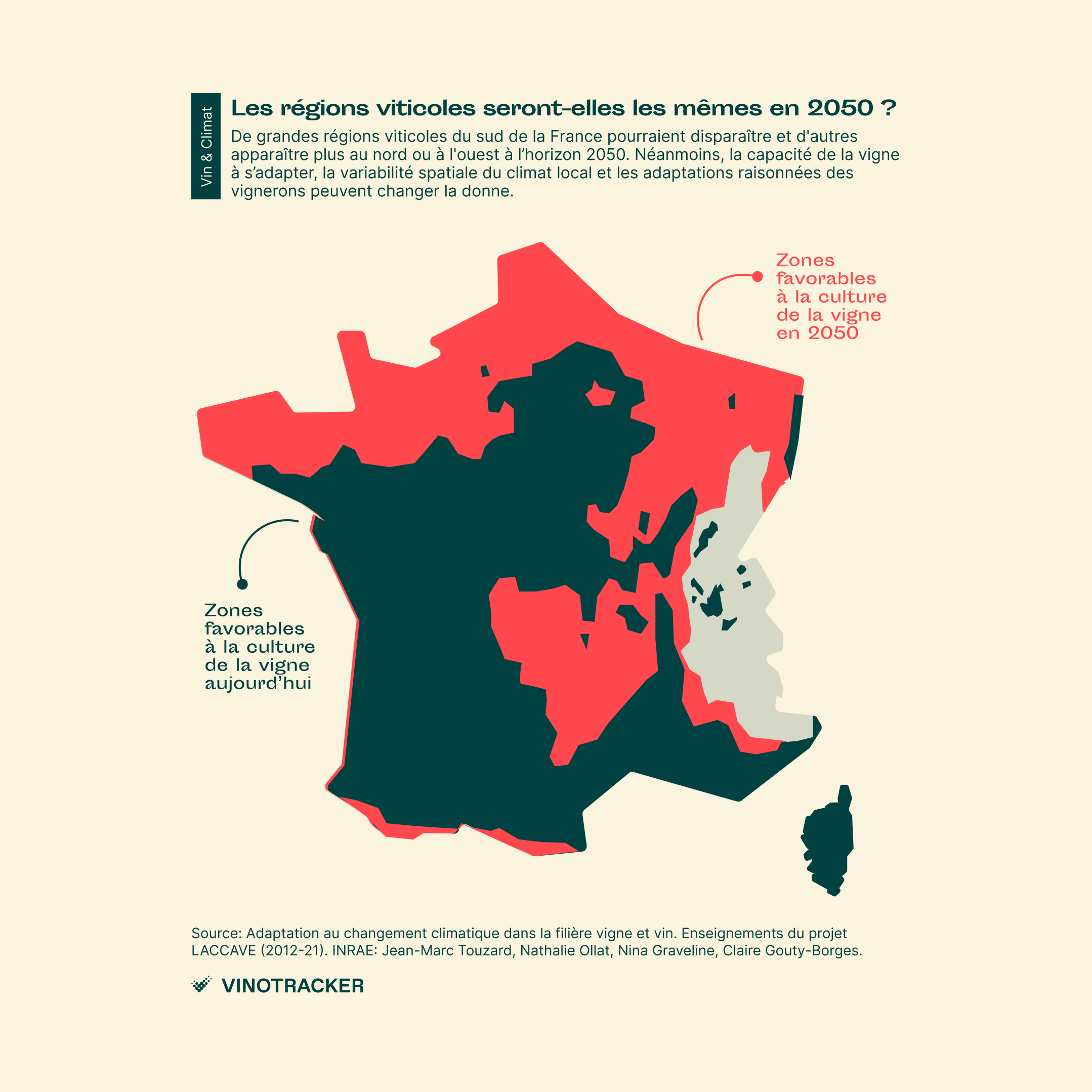 Les régions viticoles en 2050 | Vinotracker